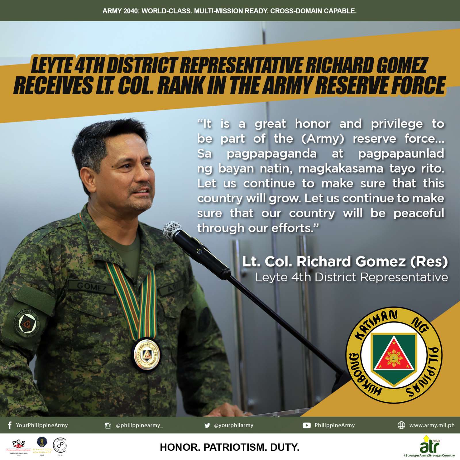 Leyte 4th District Representative, Hon. Richard I. Gomez & Ormoc City ...